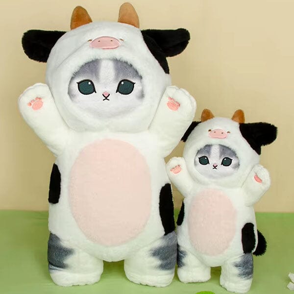 Mofusand Cow Costume Plush Cat Toy (12") - Showcase