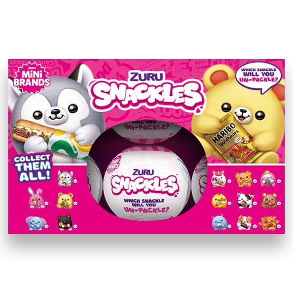 Mini Brands Snackles Mystery Capsule - Series 1 Plush Toys - Showcase