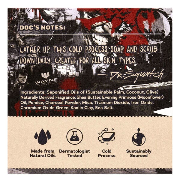 Limited Edition Batman & Joker Natural Bar Soap for Men - Showcase